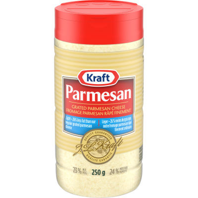 KRAFT 100 % Fromage Parmesan Léger râpé finement 250 g